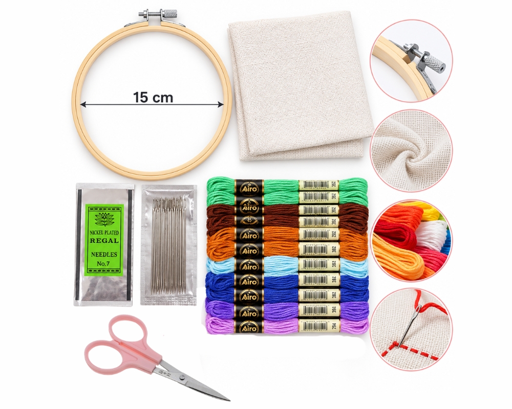 Essential Hand Embroidery Bundle - Diqqa